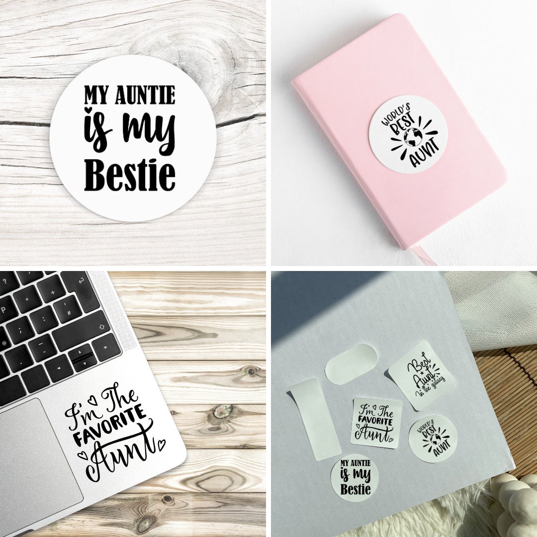 Auntie SVG PNG Clip Art Bundle Aunt for Cricut Happy House Mega Pack ...