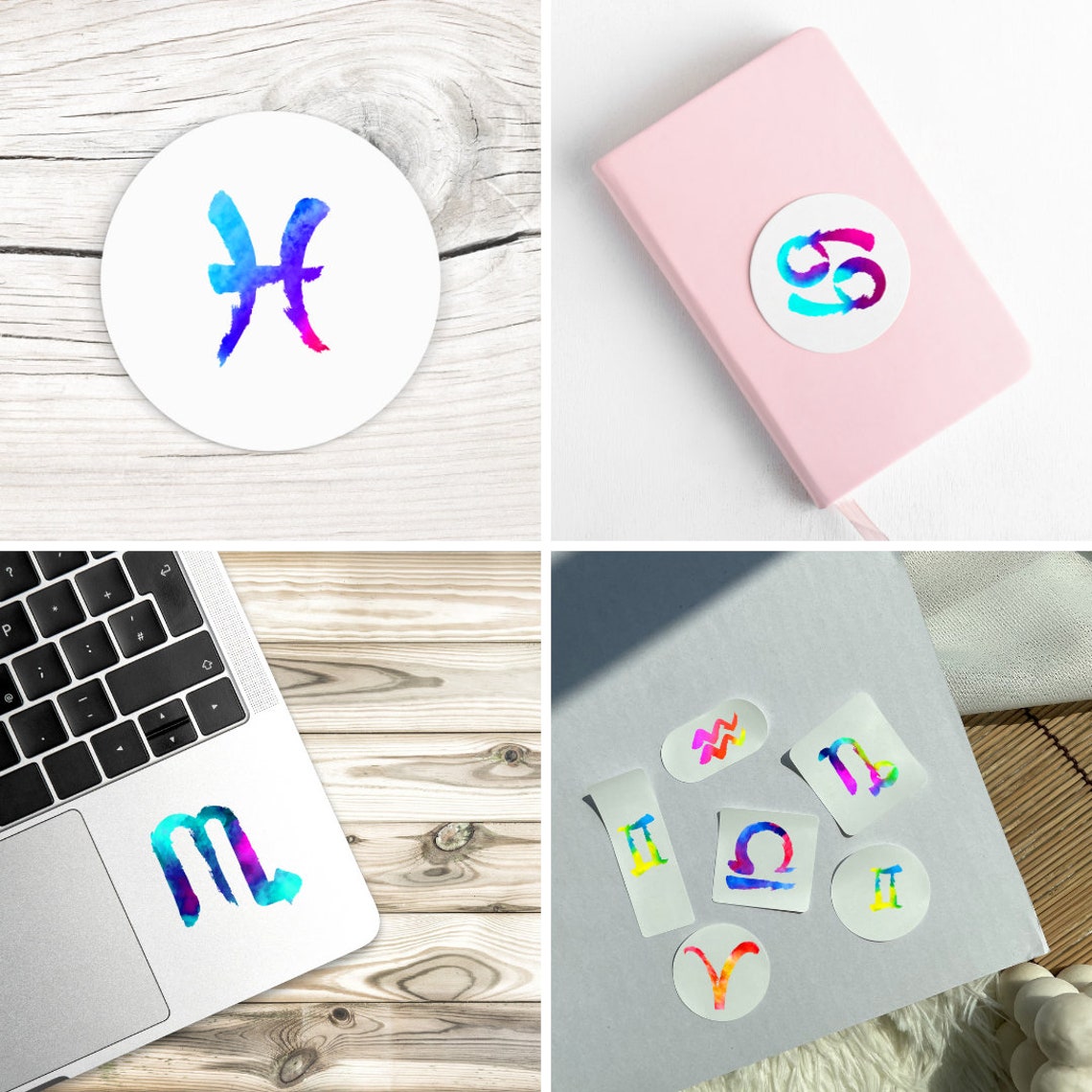 Birth Symbol Sign Watercolor SVG PNG Clipart Files Cricut Month ...