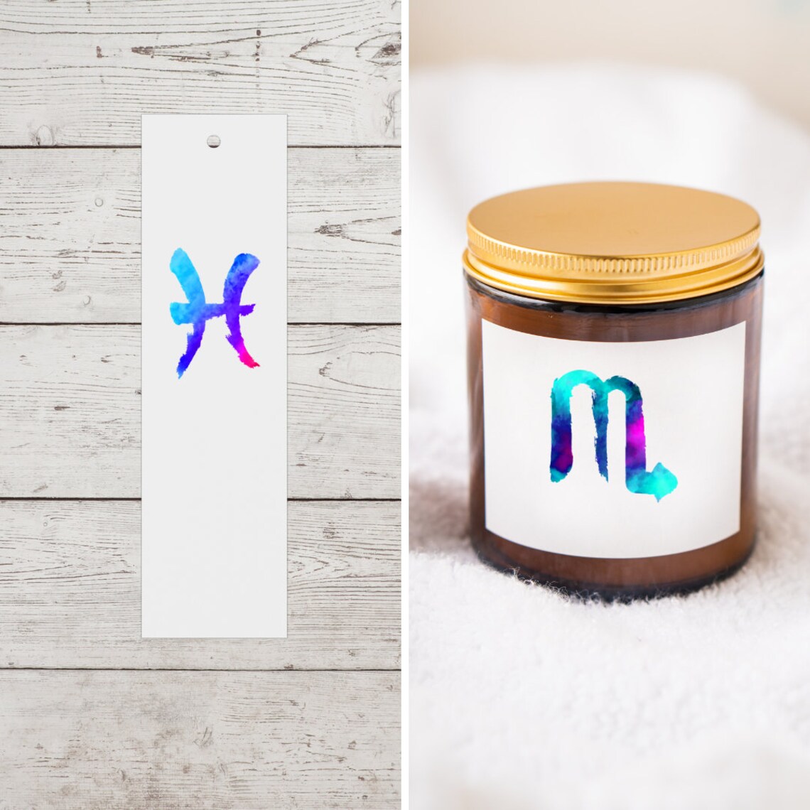 Birth Symbol Sign Watercolor SVG PNG Clipart Files Cricut Month ...