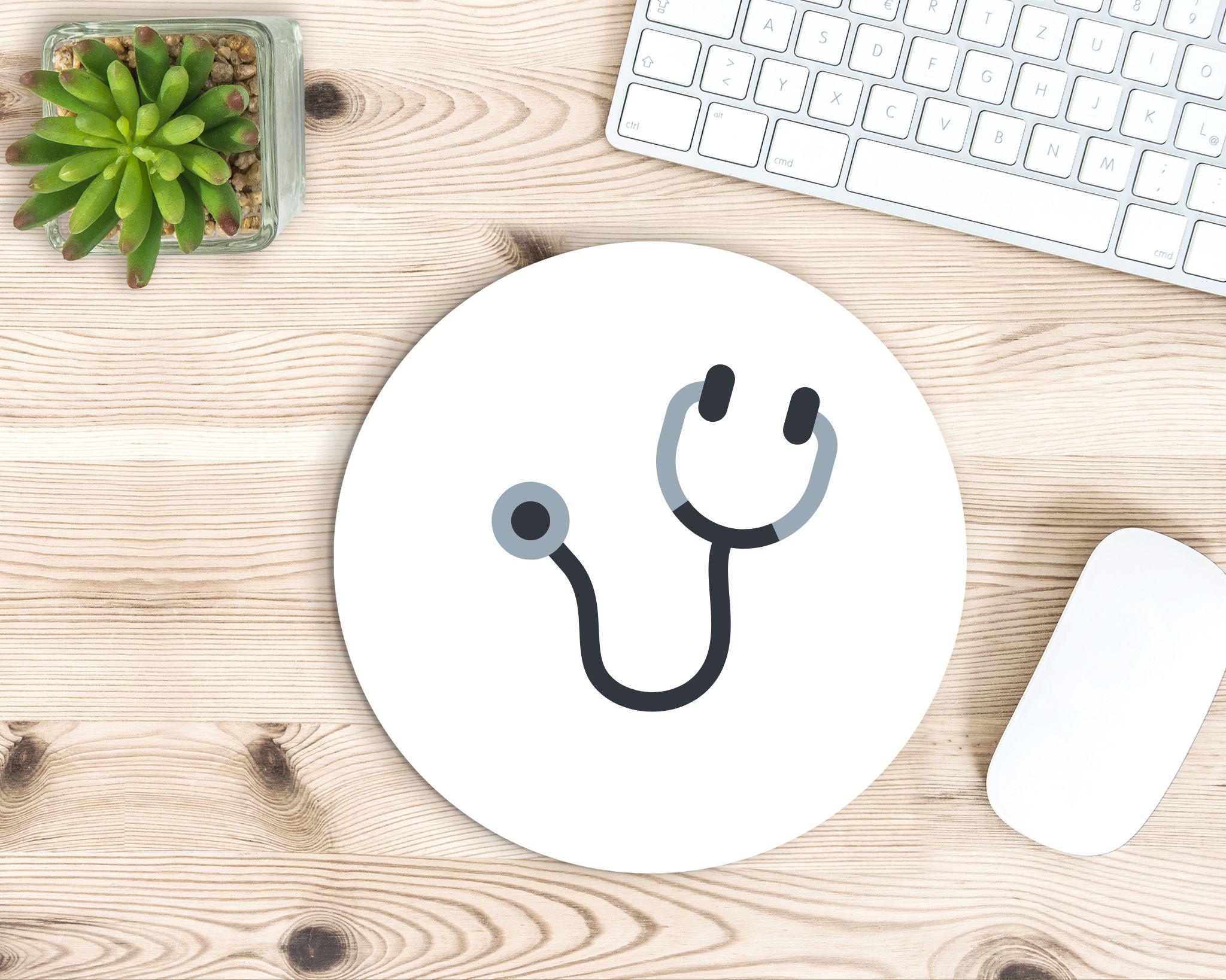 Stethoscope Watercolor SVG PNG Clipart Outline Bundle Files Silhouette ...