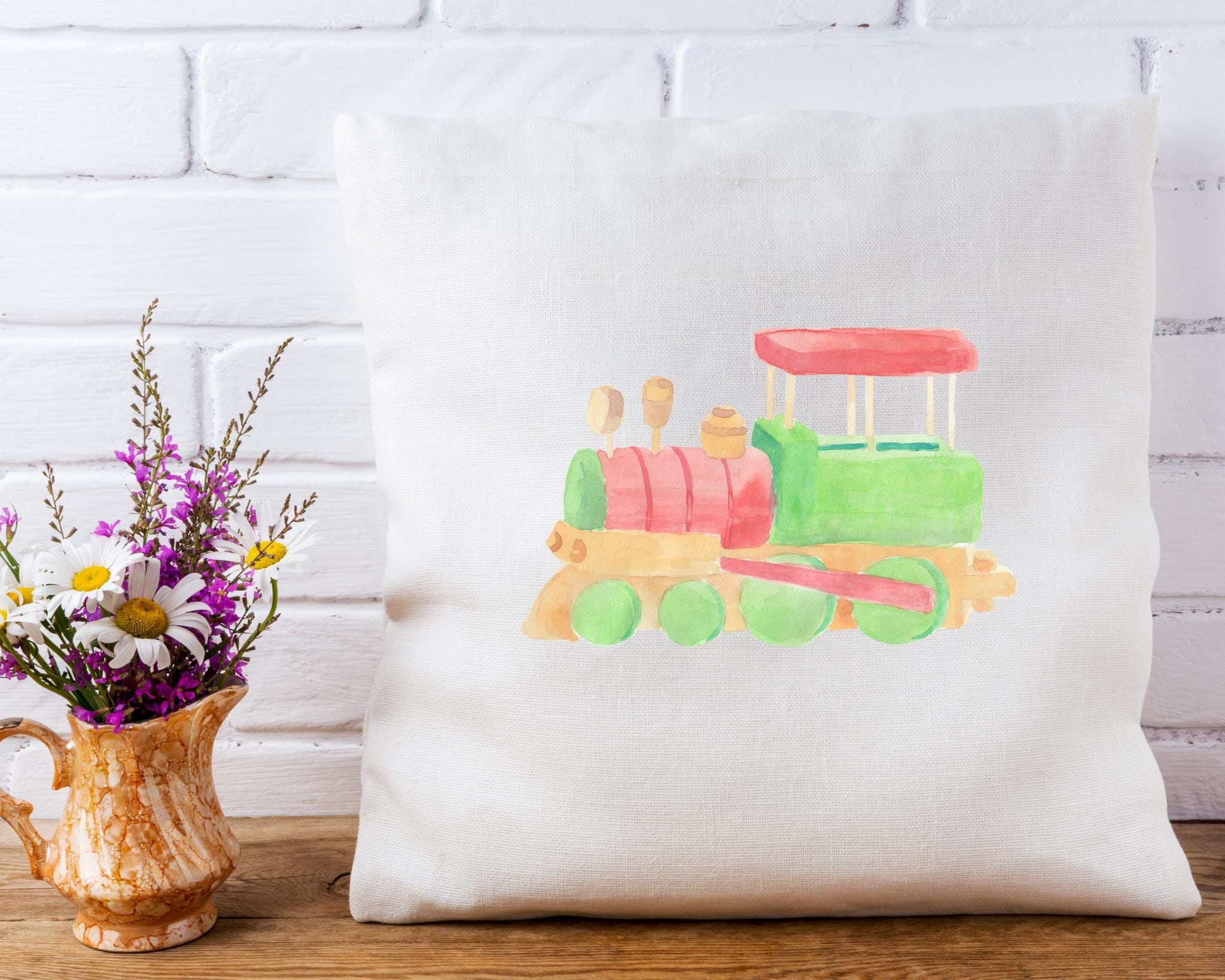 Train Watercolor SVG, Cute Train PNG Clipart, Train Mega Pack, Blue ...