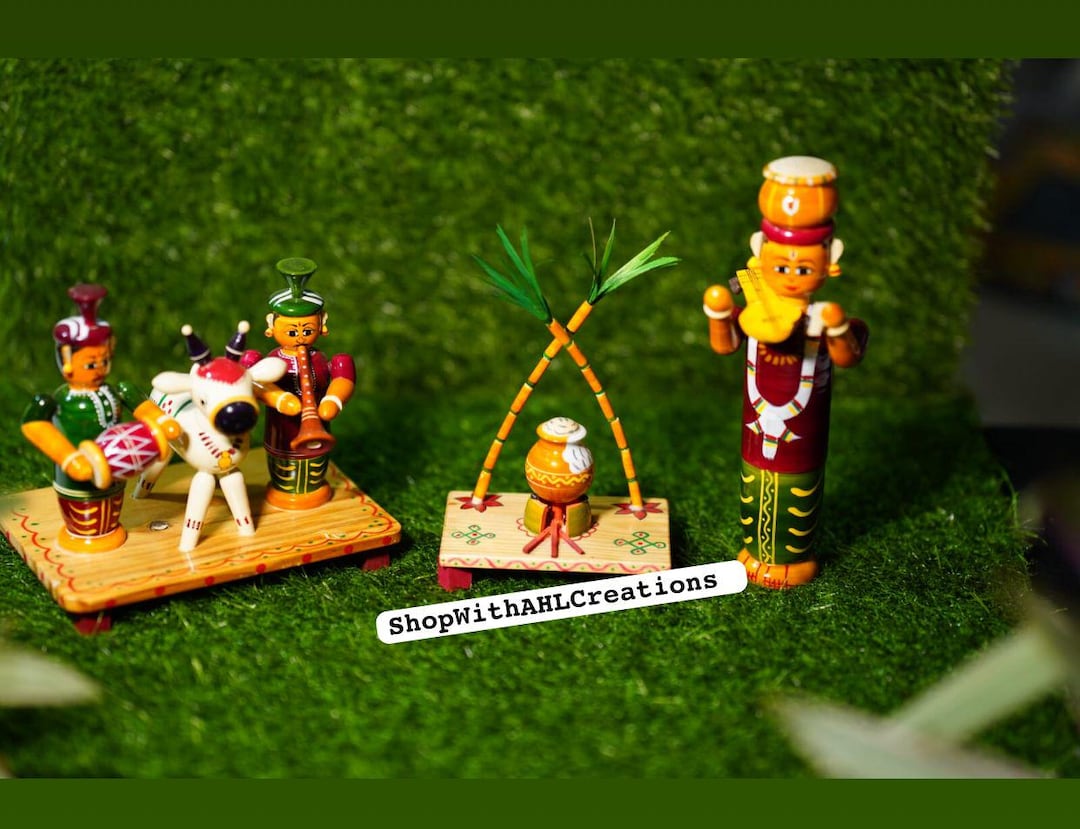 Sankranthi Theme Set for Festival/ Pongal Set /kondapalli Dolls ...