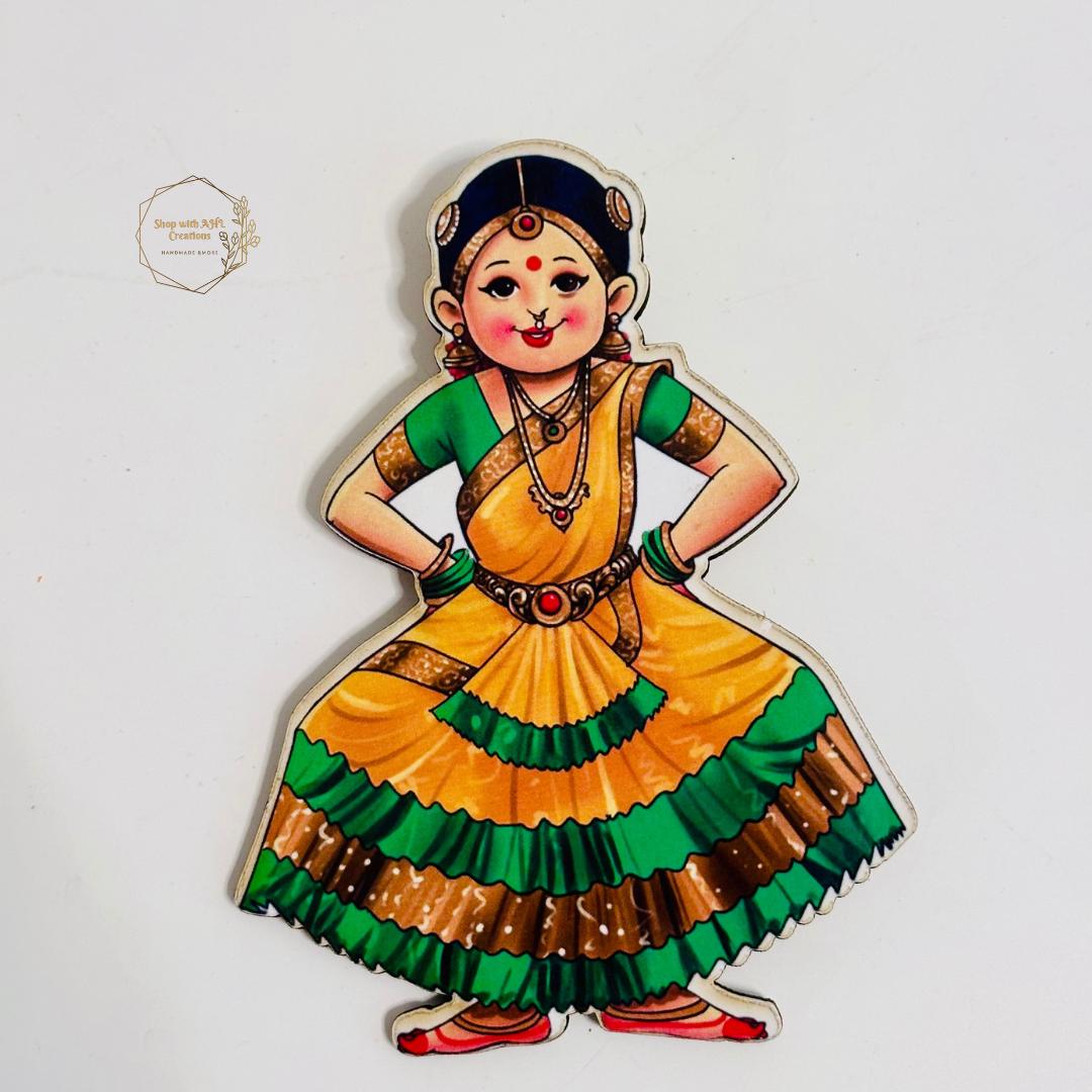 Indian Fridge Magnets Desi Dance Form Fridge Magnets Krishna Fridge ...