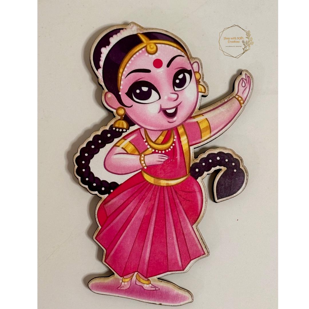 Indian Fridge Magnets Desi Dance Form Fridge Magnets Krishna Fridge ...