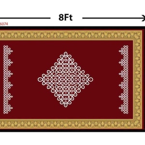Rangoli Kolam Backdrop Cloth: Pooja Decor, Religious Ceremony, Washable ...