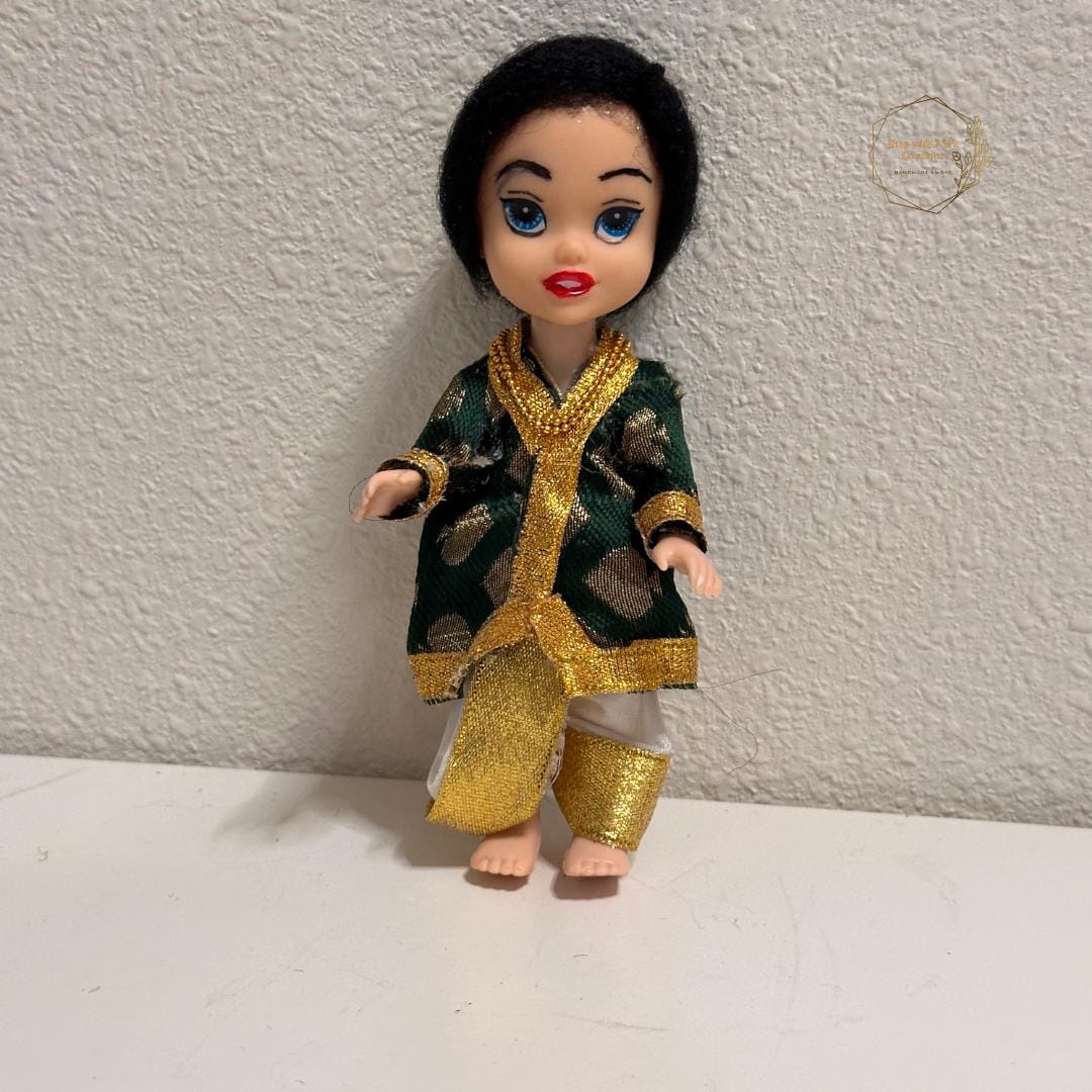 Half Saree and Dhothi Function Dolls | Desi Dolls - 5" Sizing| Indian ...