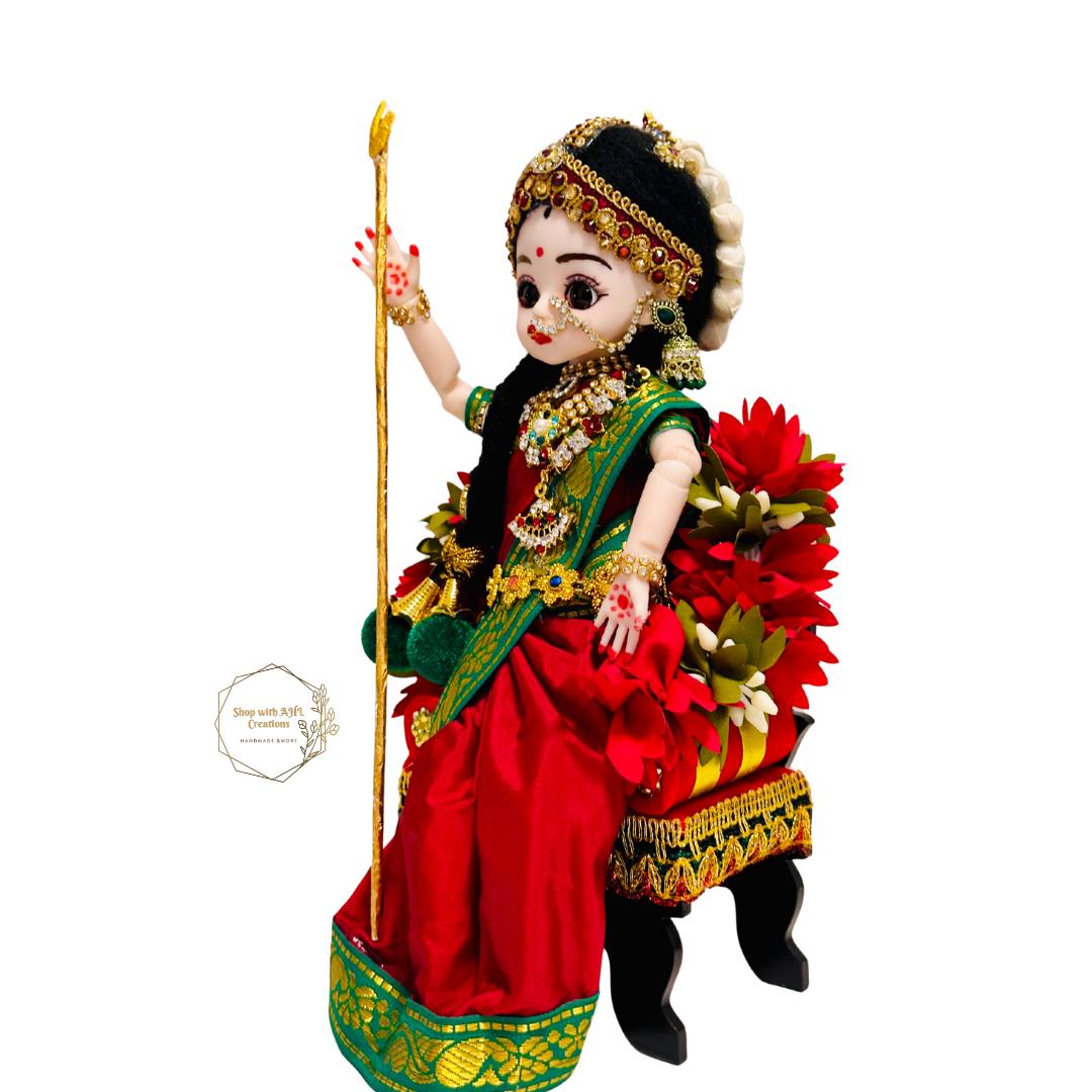 Krishna Doll | Navaratri Tri-devi Dolls | Lakshmi Saraswathi and Durga ...