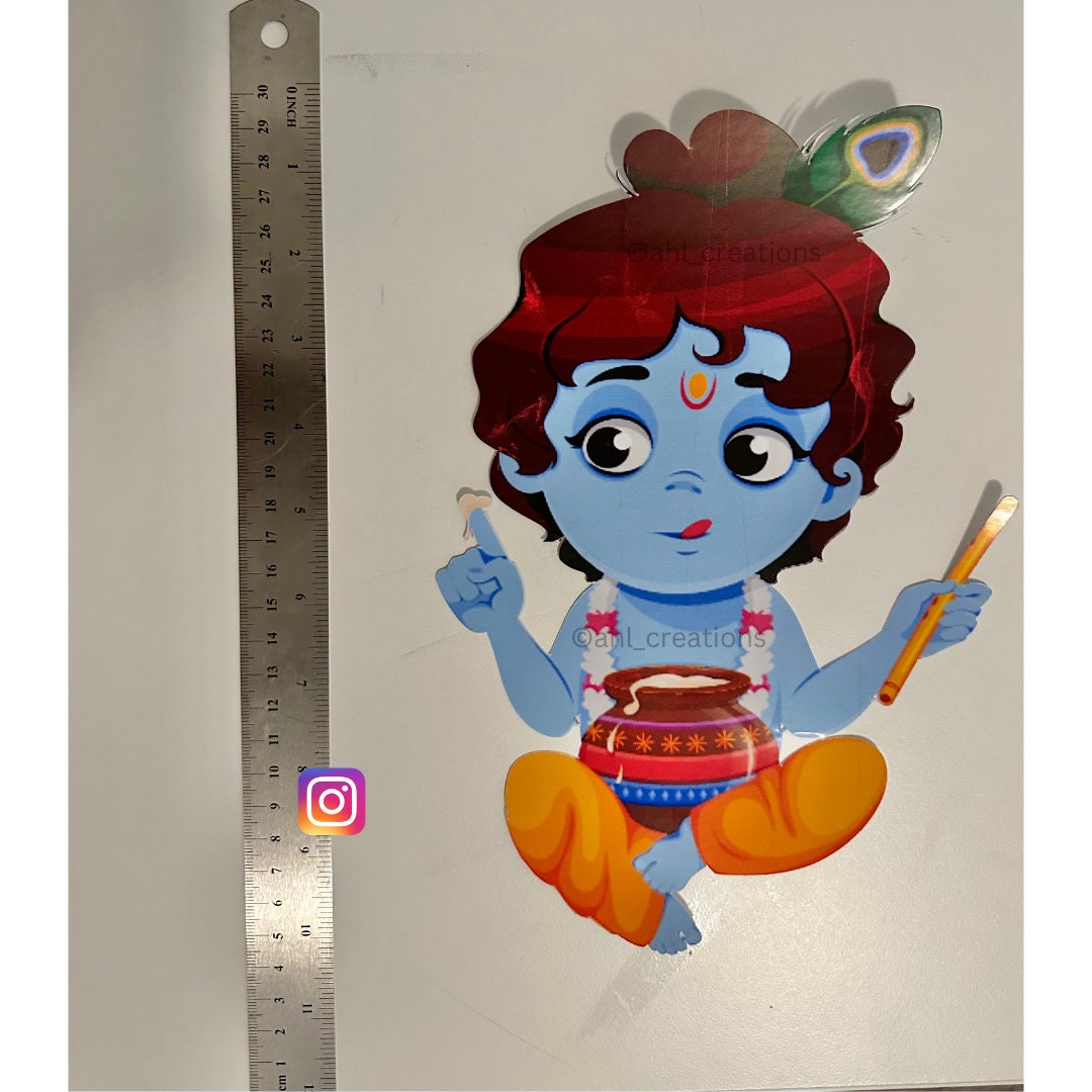 Pichwai Cow & Krishna Cutouts: Indian Festival Decor - Etsy