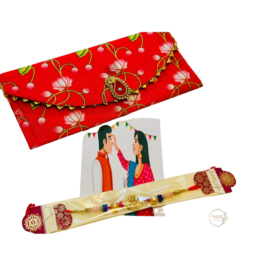 Pichwai Design Envelopes for Rakhi Gifting Shagun Envelopes Rakhi Gifts ...