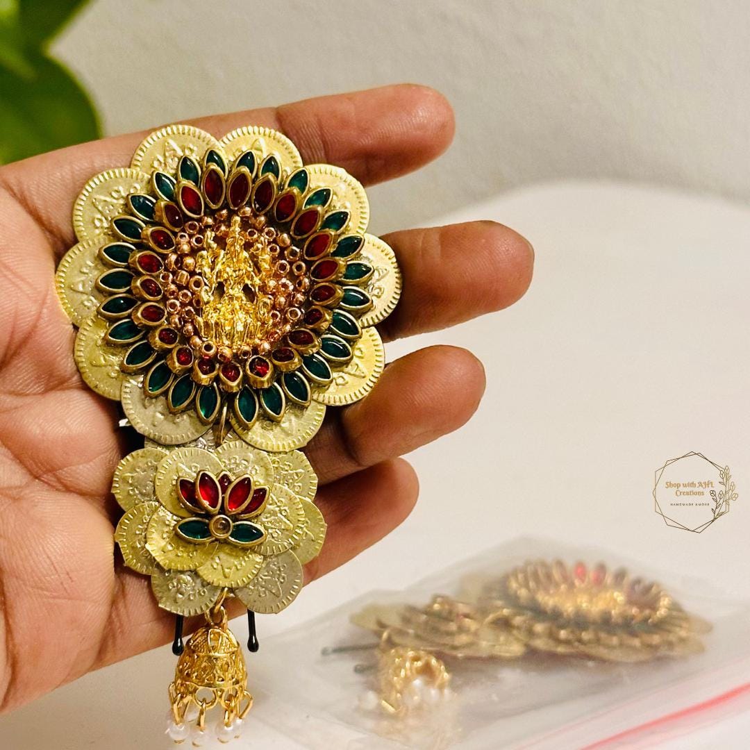 Lakshmi Kaasu Centerclips and Jadabilla | Indian Hair Accessories ...