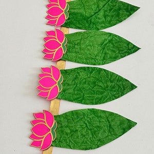 Lotus Cutouts and Toran for Festival Decor | Eco-friendly Handmade ...