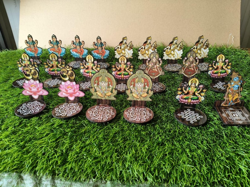 MDF God Diya Standee: HD Laminated Navaratri Diwali Decor - 4" | Return ...