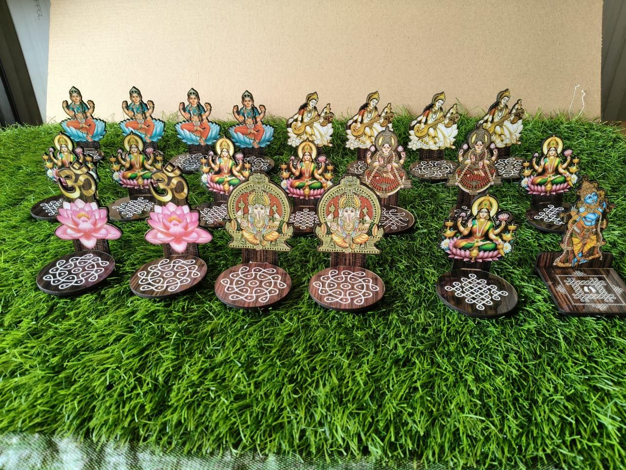 MDF God Diya Standee: HD Laminated Navaratri Diwali Decor - 4" | Return ...
