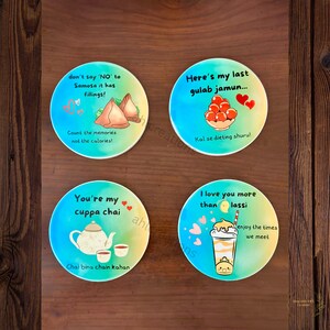 Indian Food Inspired Coasters - Etsy