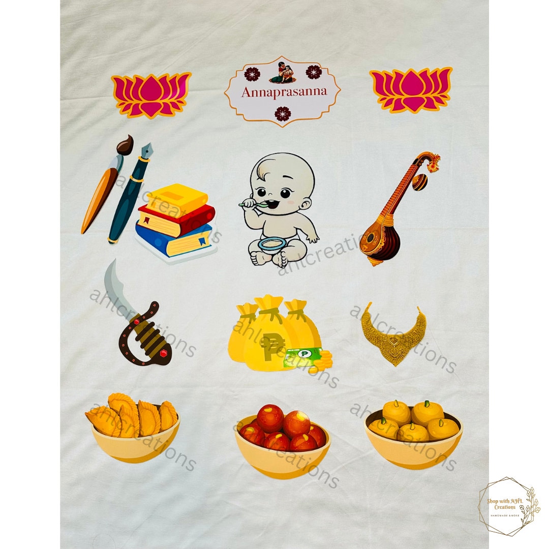 Annaprasanna Rice Ceremony Props: Baby's First Feeding Decor - Etsy