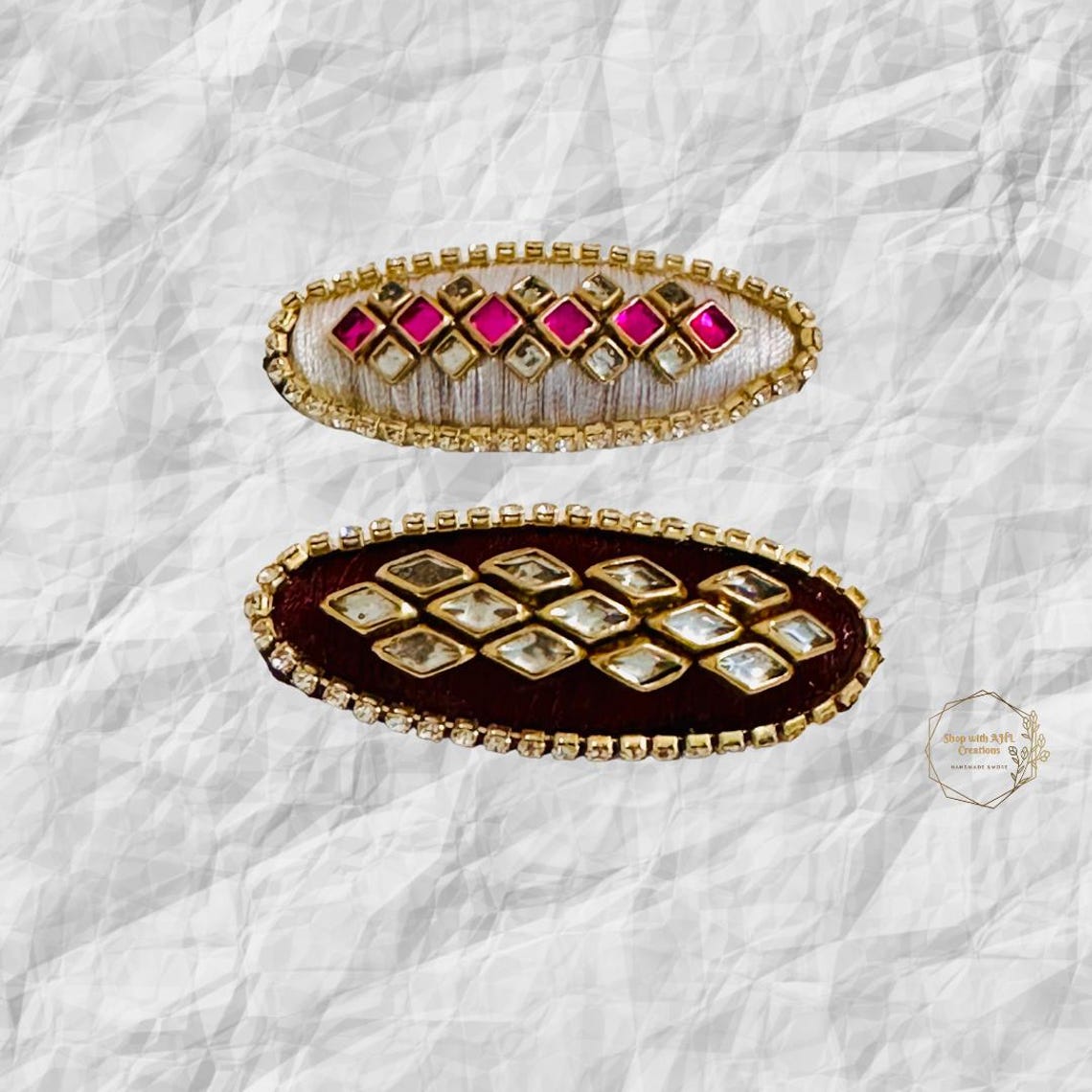 Saree Pins | Indian Style Saree Pin | Thread and Stone Saree Pins ...