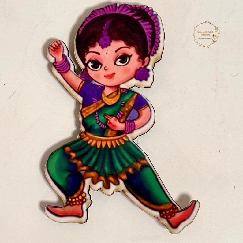 Indian Fridge Magnets | Desi Dance Form Fridge Magnets | Krishna Fridge ...