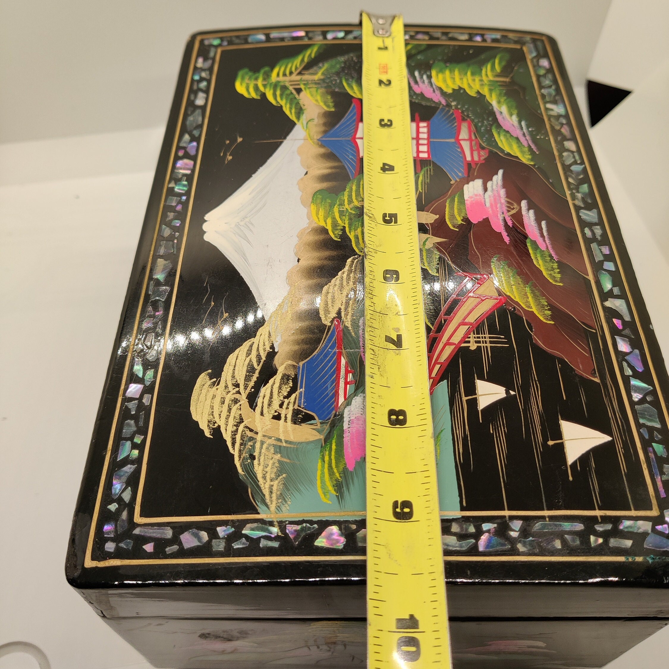 Japanese Mt. Fuji Laquer Jewelry Music Box - Etsy