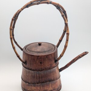 Bamboo Antique Chinese Teapot - Etsy