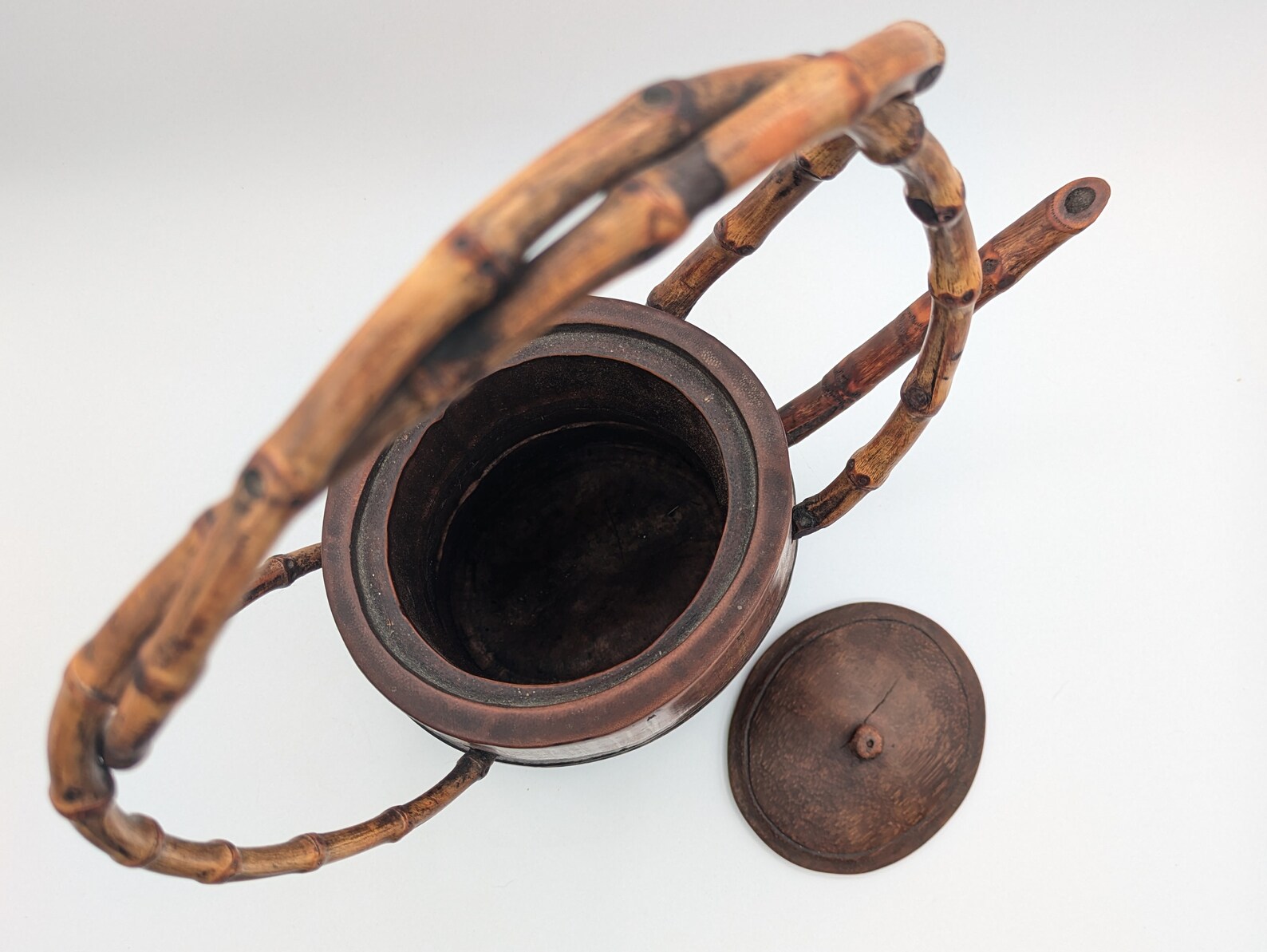 Bamboo Antique Chinese Teapot - Etsy