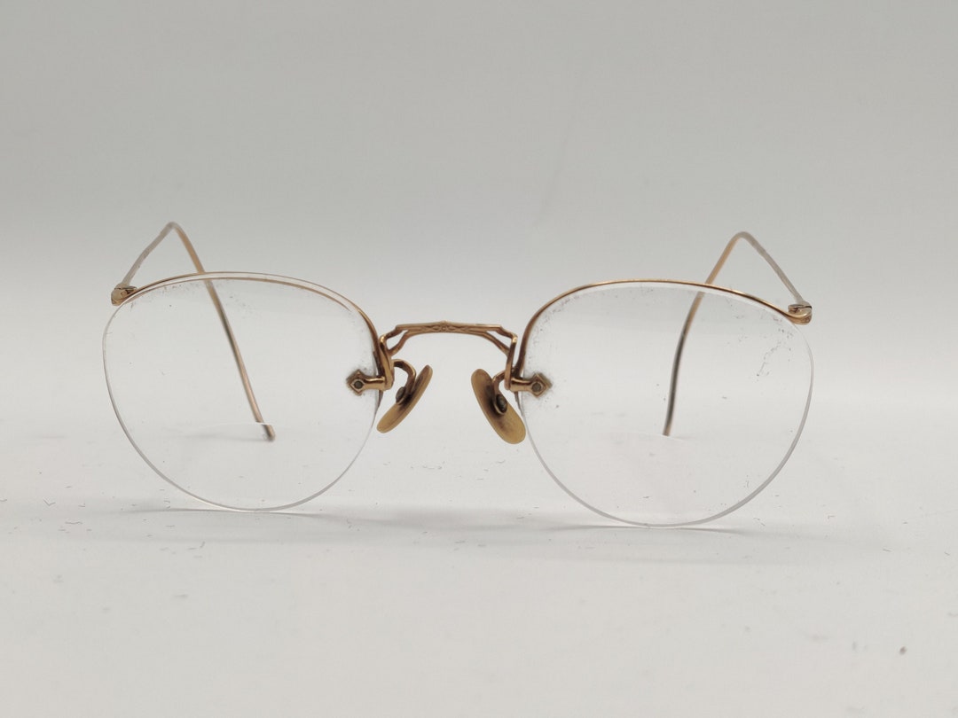 Antique GF Wire Spectacles - Etsy