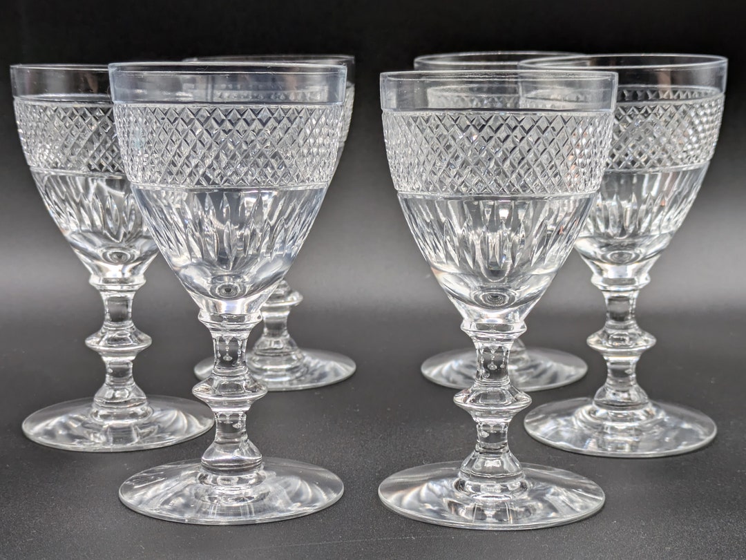 Morgantown Crystal Antique Glasses - Etsy