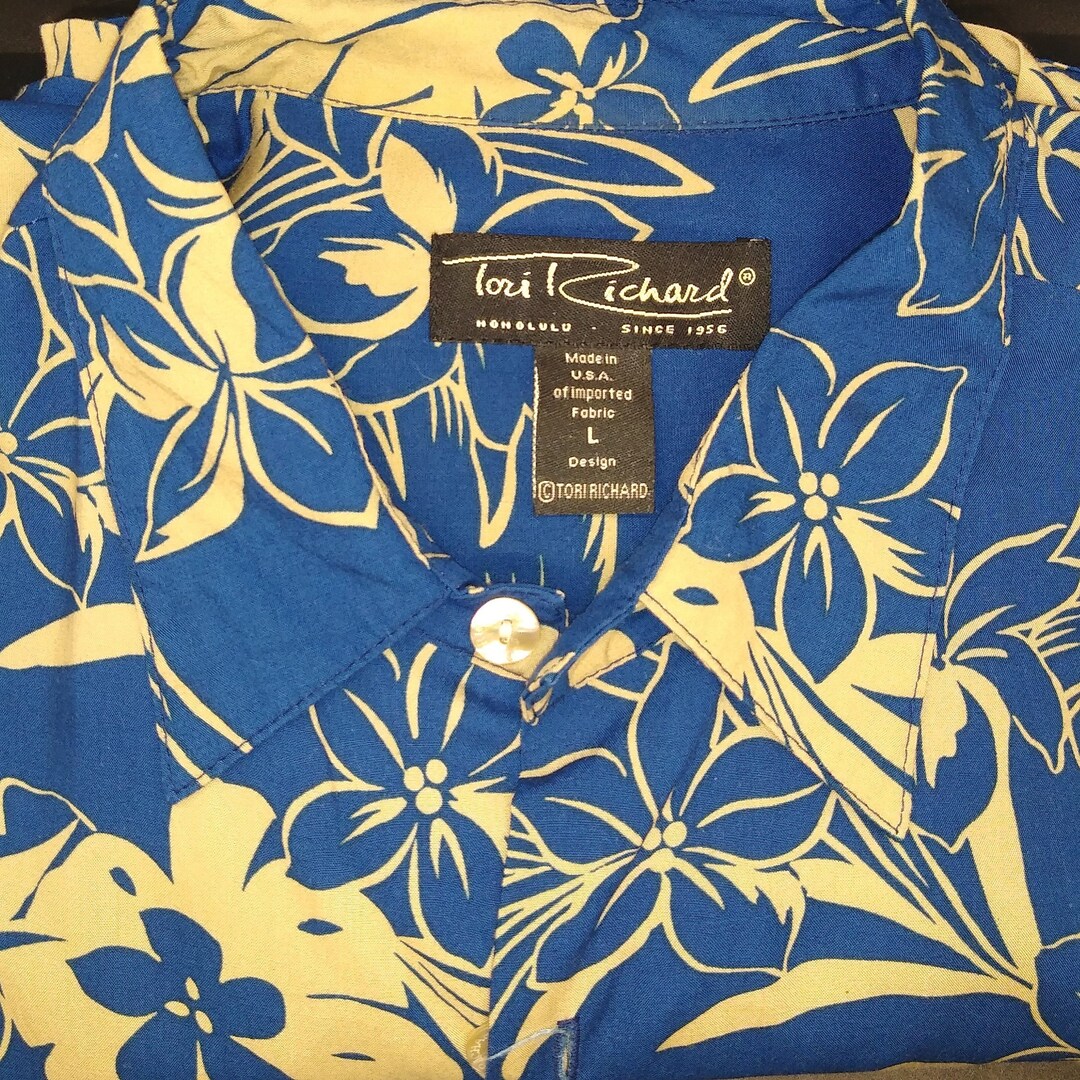 Hawaiian Shirt Tori Richards /men /L - Etsy