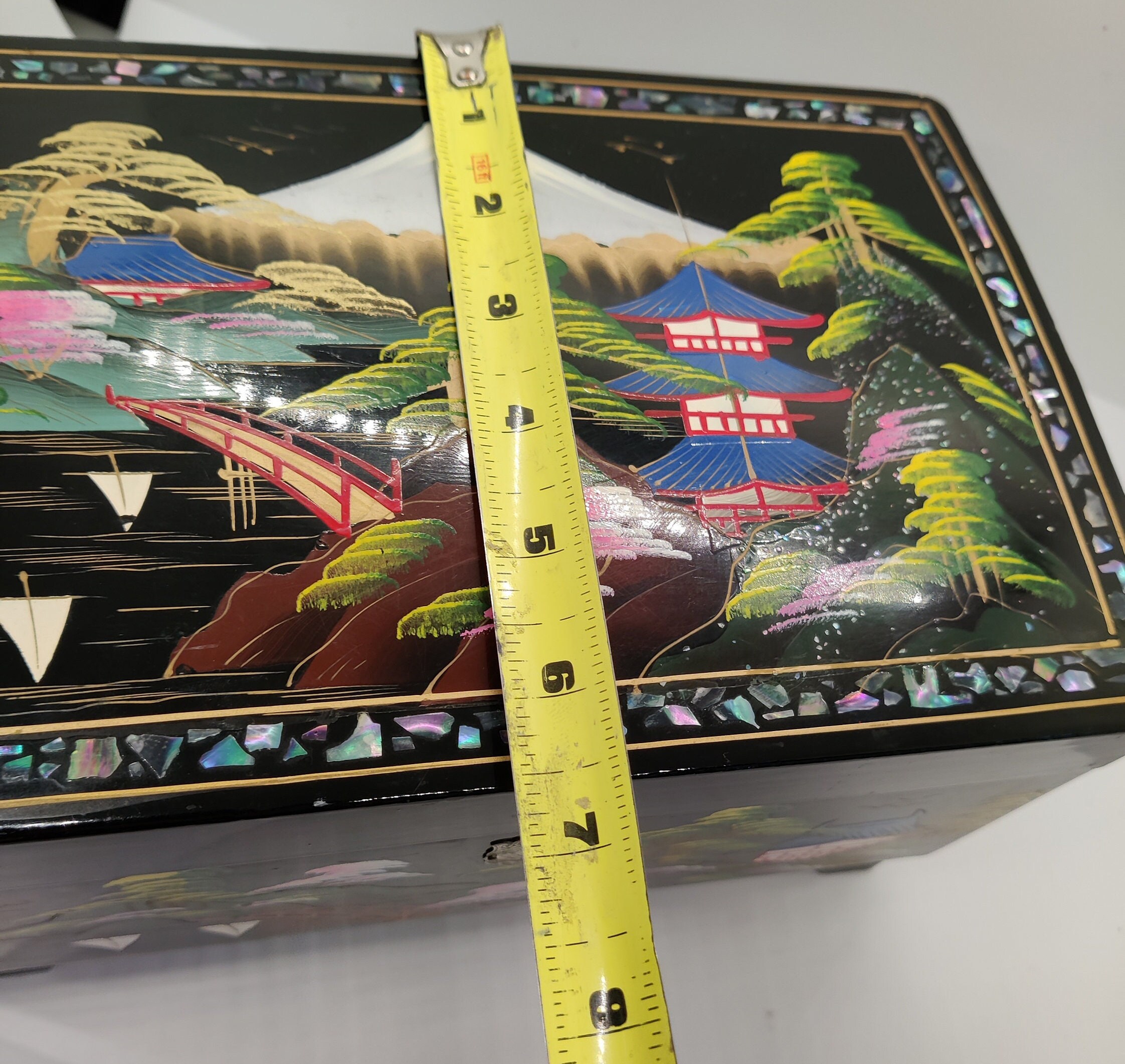 Japanese Mt. Fuji Laquer Jewelry Music Box - Etsy