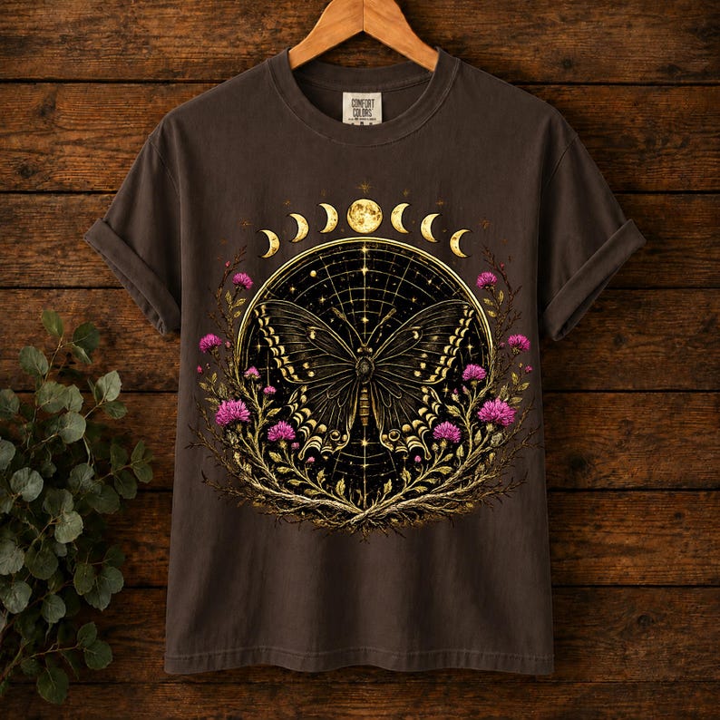 Celestial Swallowtail Butterfly Shirt, Butterfly Aesthetic Tee ...