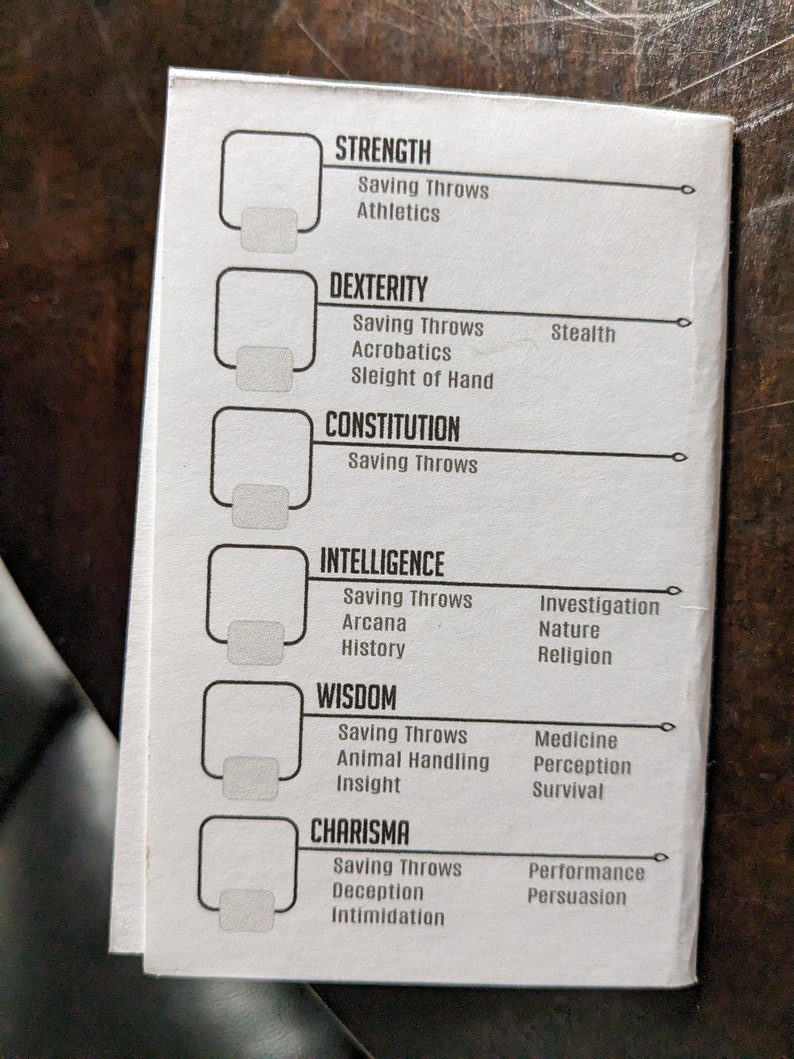 Dnd Dungeons and Dragons Statistics Booklets File Download - Etsy