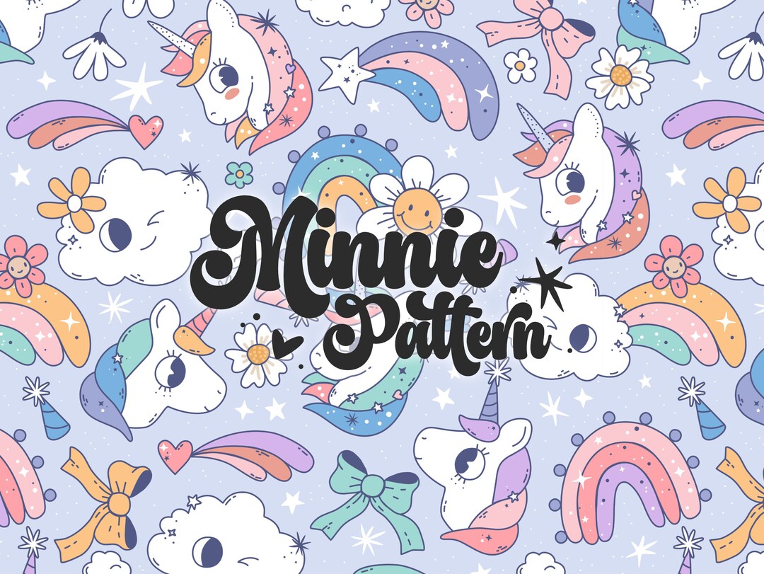 Cute Unicorn Seamless Pattern for Kids. Unicorns Fabric Design, Rainbow ...