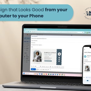 HTML Email Signature Template Modern, Custom Gmail Compatible, Clickable Links Arch custom - Etsy