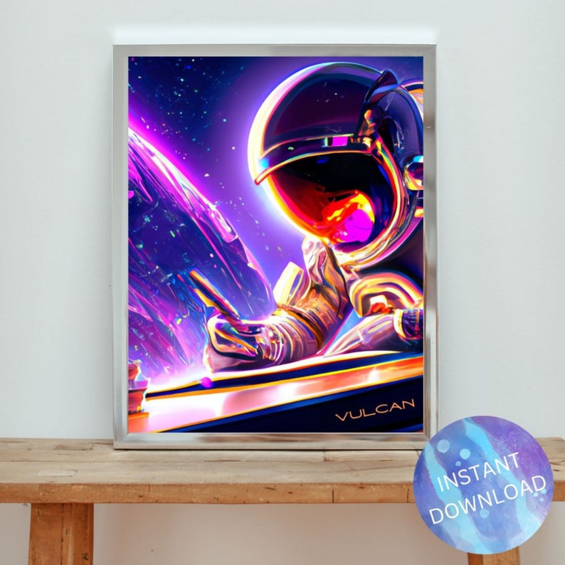 Vulcan 5, Space, Space Age, Office Decor, Printable Wall Art, Wall ...