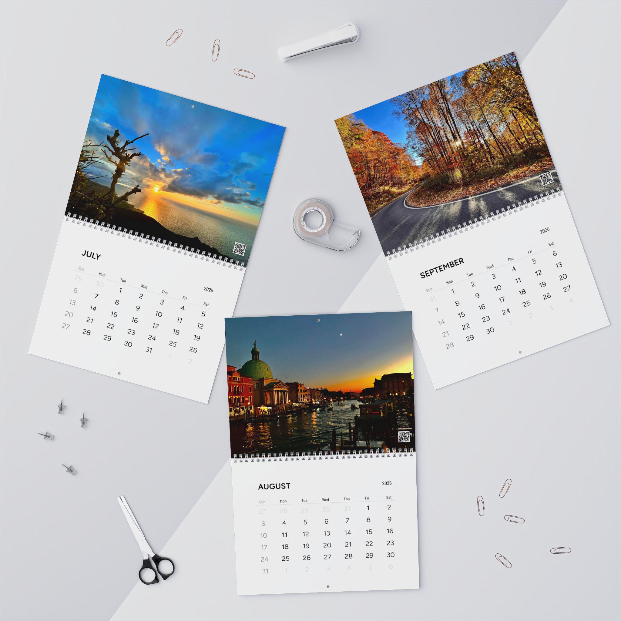 Wall Desktop Calendar Sunrises and Sunsets - 2025 - Etsy