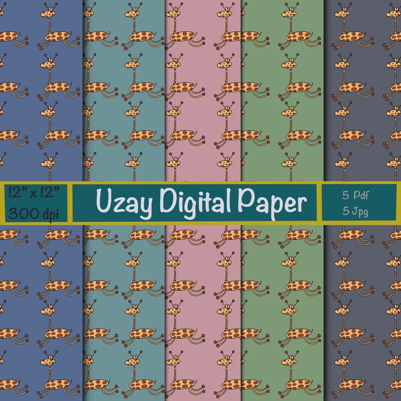 Colourful Digital Paper for Kids, Doodle Texture Backgrounds, Wallpaper ...