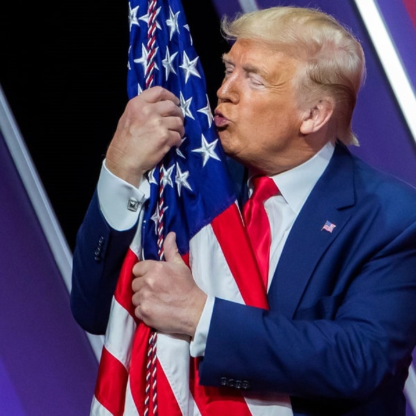 Trump Hugging Flag - Etsy