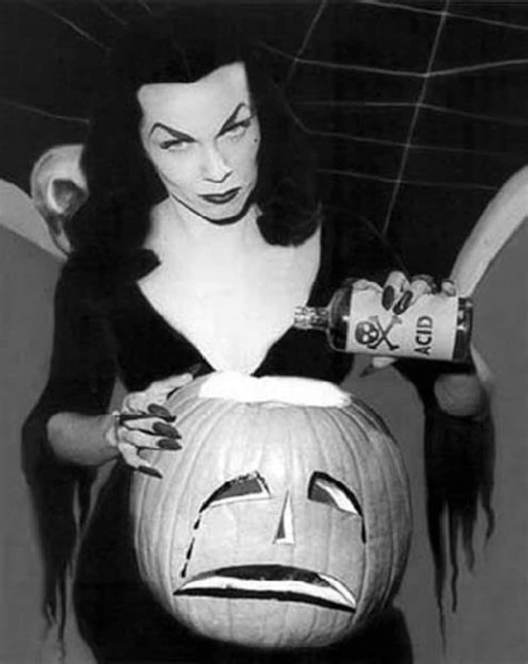 Television's First Horror Host of the Vampira Show Malia Nurmi Classic ...