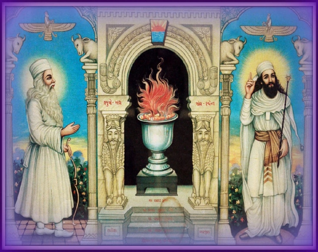 Ancient Iranian Prophet Zoroaster Drawing Poster Portrait Picture Photo ...