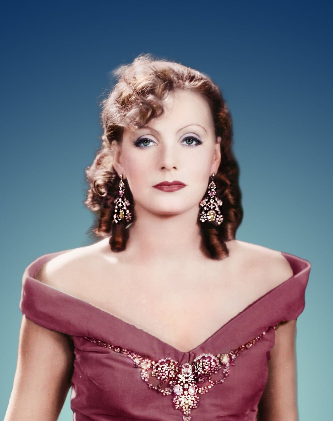 Hollywood Golden Era Actress Greta Garbo Classic Publicity Portrait ...