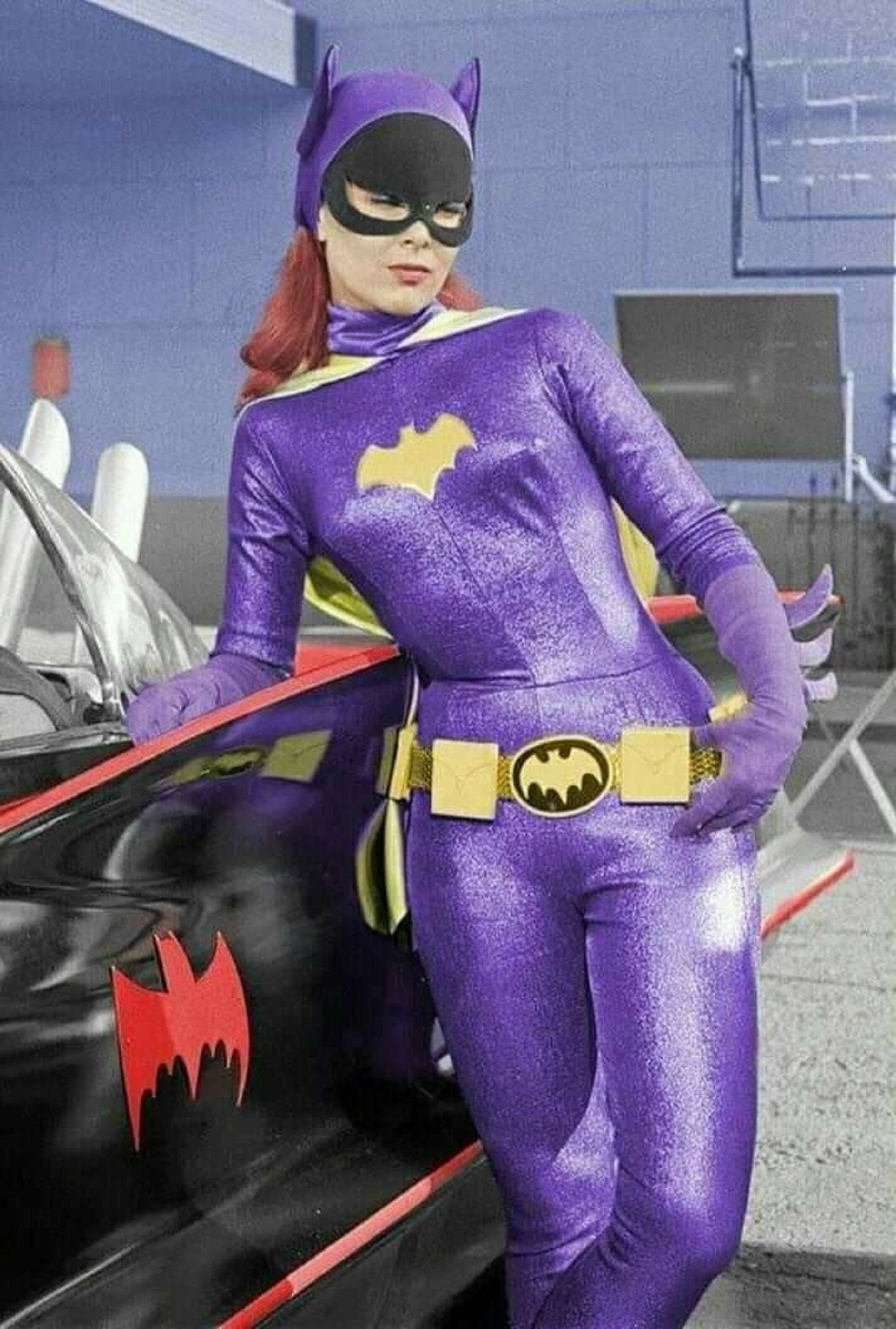 Yvonne Craig as Batgirl With the Batmobile From 1960s Batman - Etsy