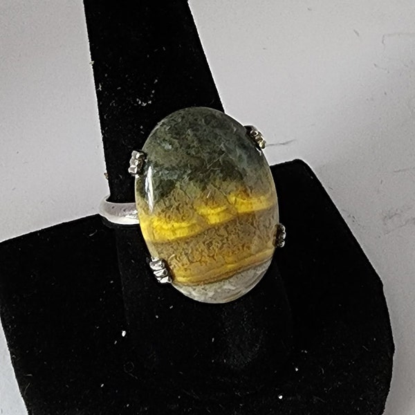 Jasper Ring - Etsy
