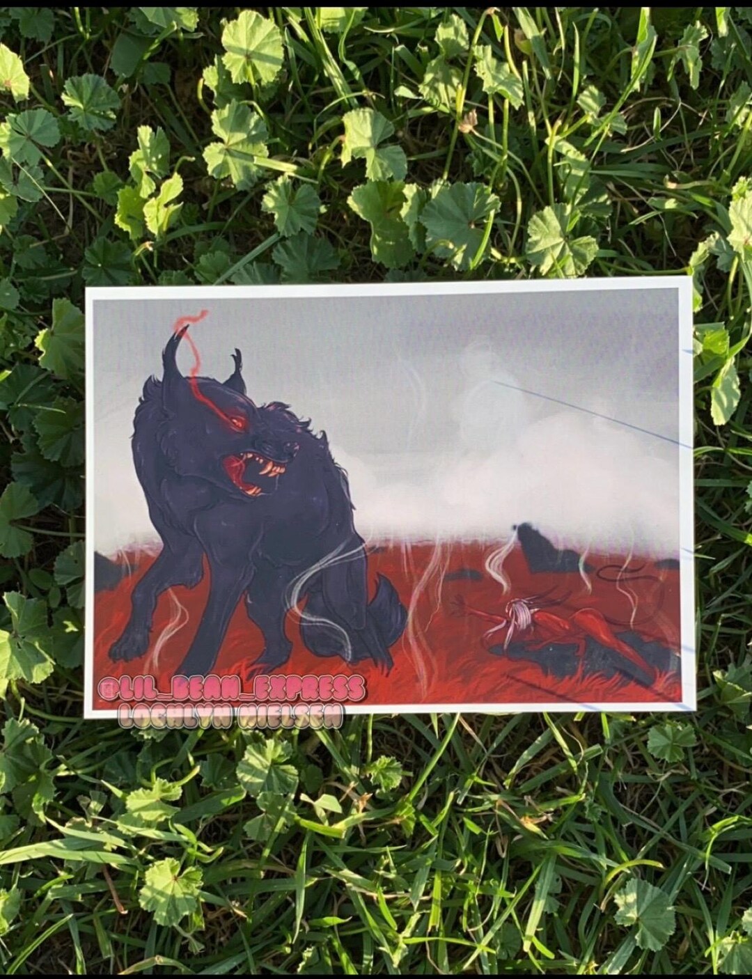 Fenrir (5x7” Evil, Halloween, Spooky, Scary, Horror, Norse Mythology ...
