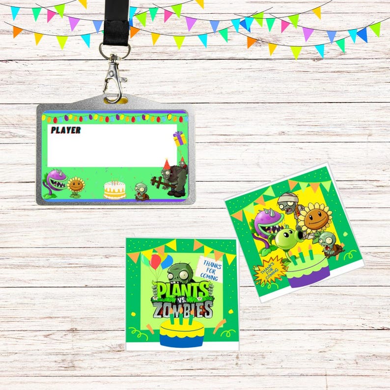 Plants Vs Zombies Inspired Party Kit for Printing. Bottle Wraps ...