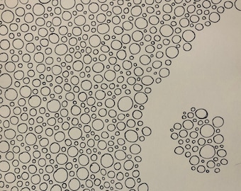 Abstract Circles Coloring Page - Etsy