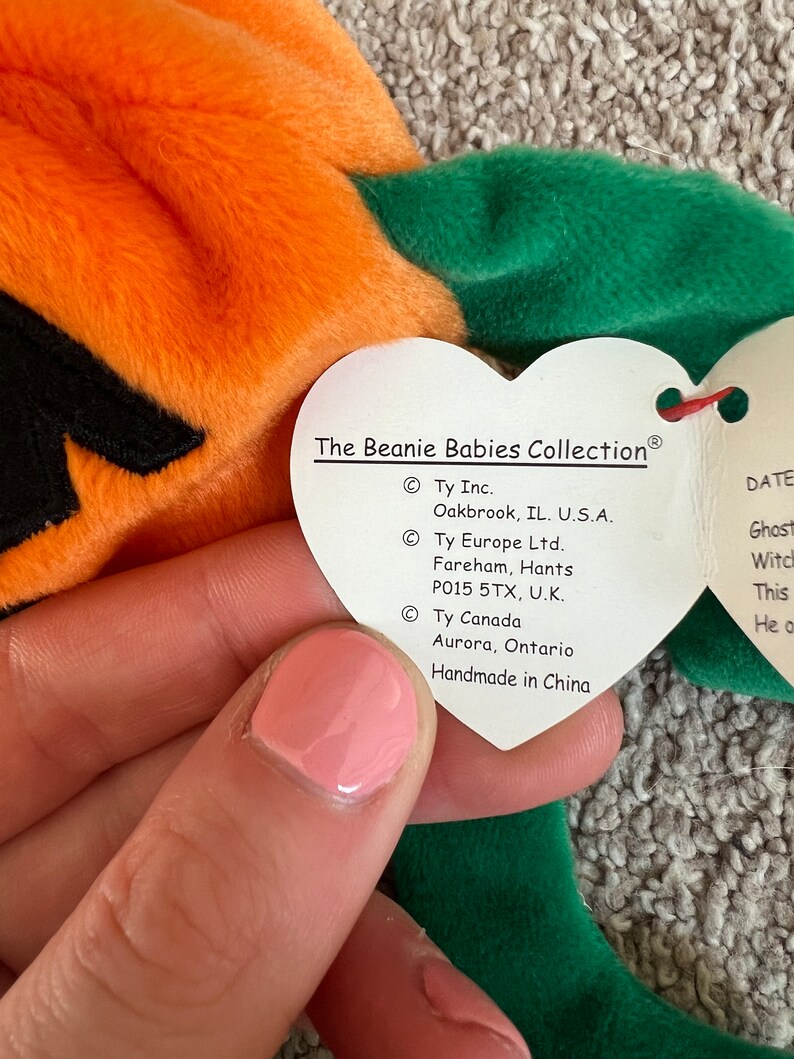RARE TY Beanie Baby Pumpkin' 1998 - Etsy