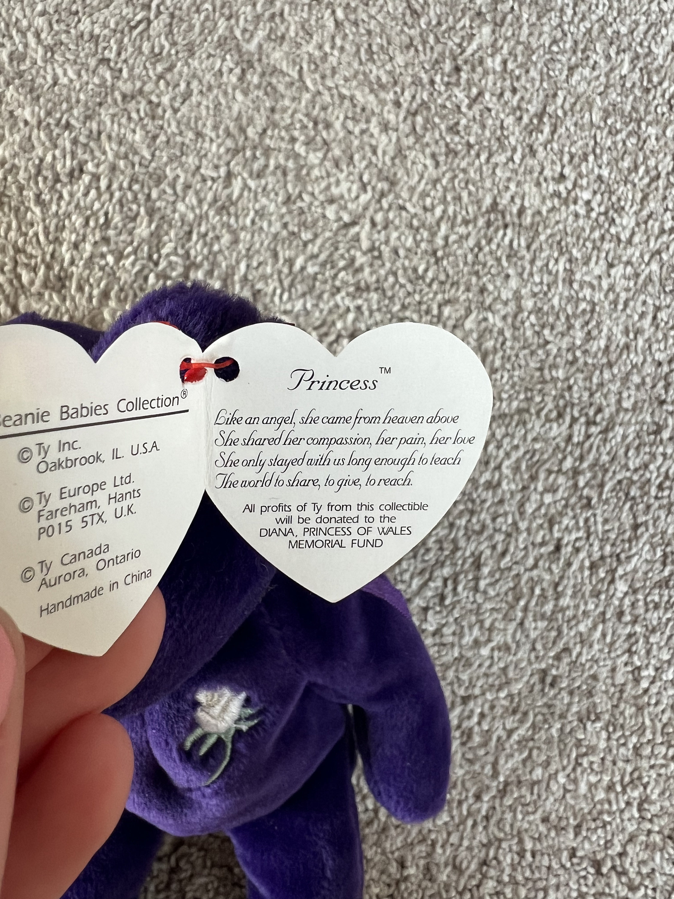 RARE TY Beanie Baby Princess Diana 1997 - Etsy