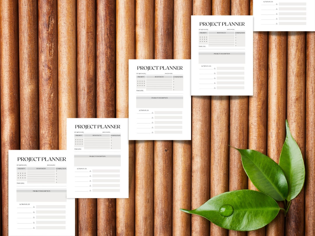 Project Planner Printable Worksheet - Etsy