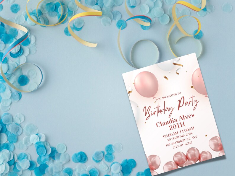 Birthday Party Invitation - Etsy