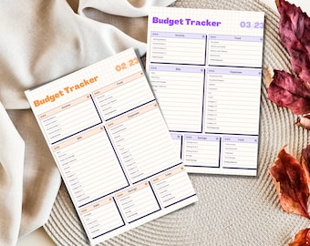 Monthly Budget Tracker Template - Etsy