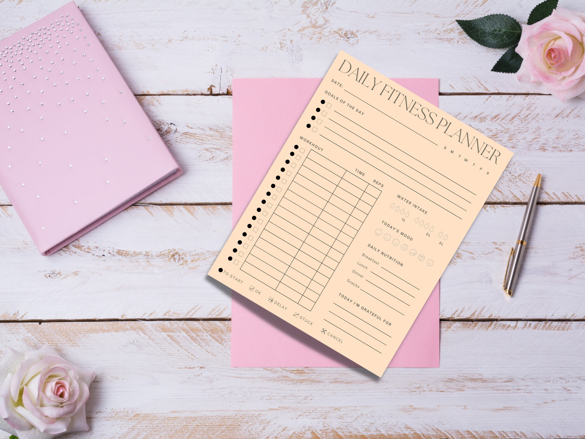Daily Fitness Planner-weight Management Planner - Etsy